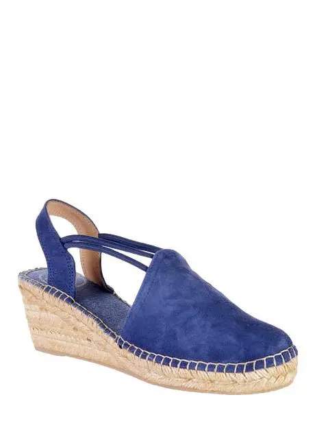 TONI PONS Tremp Slingback Espadrille Sandal - Navy Suede