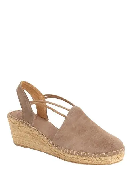 TONI PONS Tremp Slingback Espadrille Sandal - Taupe Suede