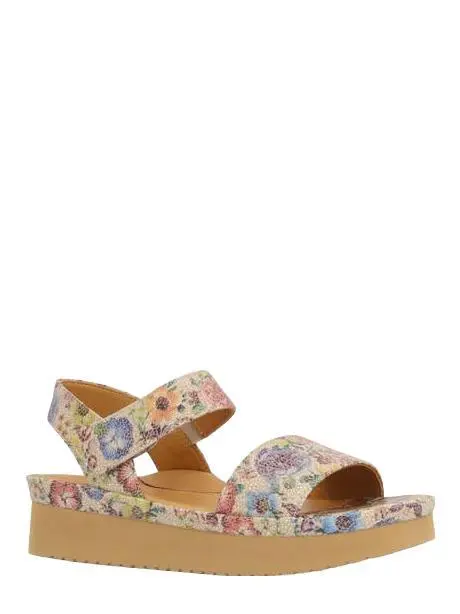 L'AMOUR DES PIEDS Abrilla Platform Sandal - Beige/pastel