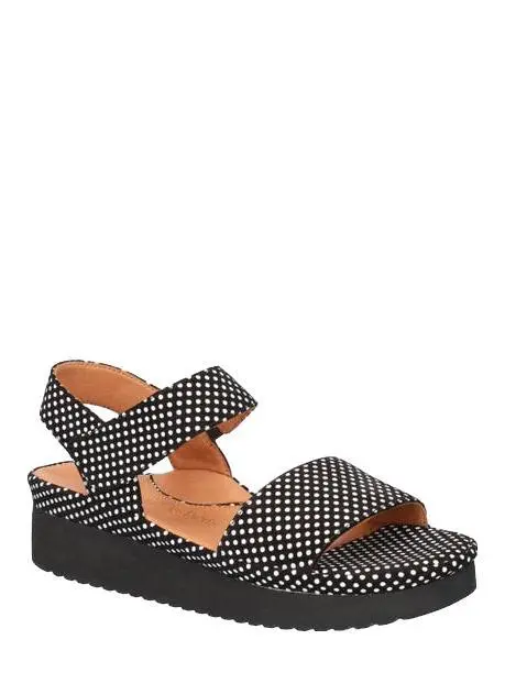 L'AMOUR DES PIEDS Abrilla Platform Sandal - Black/white