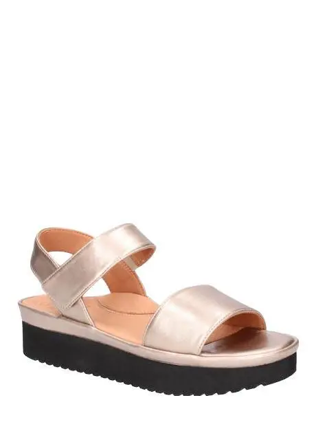 L'AMOUR DES PIEDS Abrilla Platform Sandal - Champagne