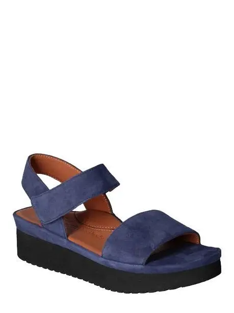 L'AMOUR DES PIEDS Abrilla Platform Sandal - Navy