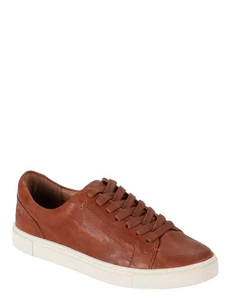 Frye Ivy Low Top Sneakers - Cognac - Oyster
