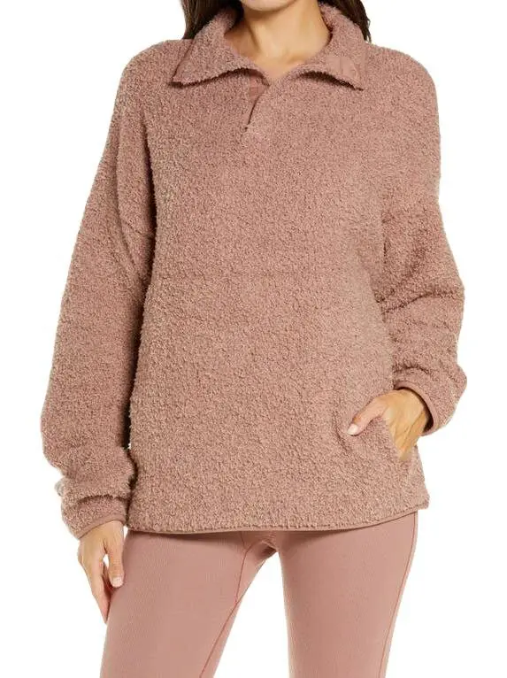 SKIMS Cozy Knit Pullover - Rose Clay