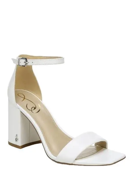 Sam Edelman Ankle Strap Sandal - Bright White