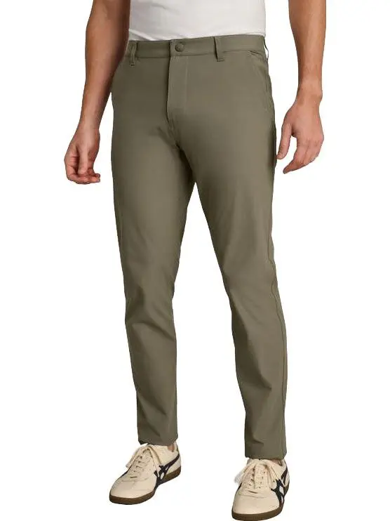 RHONE Commuter Slim Fit Trousers - Smokey Olive