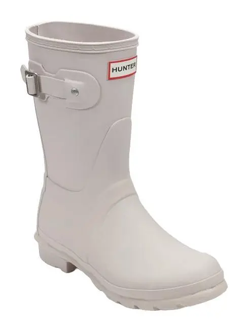 Hunter Original Short Waterproof Rain Boots - Light Gray 050