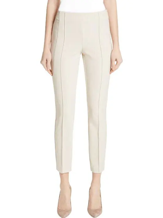 Lafayette 148 New York Gramercy Acclaimed Stretch Trousers - Sand