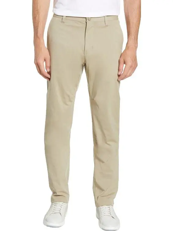 RHONE Commuter Straight Fit Trousers - Khaki
