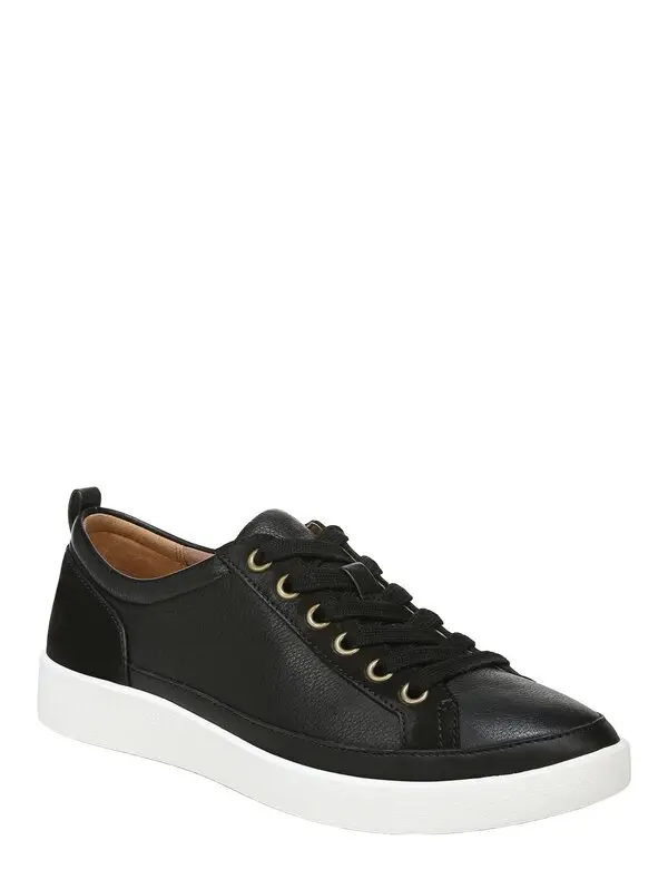Vionic Winny Low Top Sneaker - Black Smooth