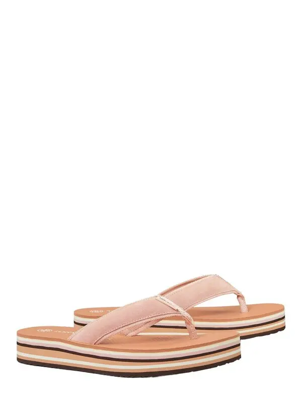 Tory Burch Platform Flip Flop - Pink Dahlia/fired Clay