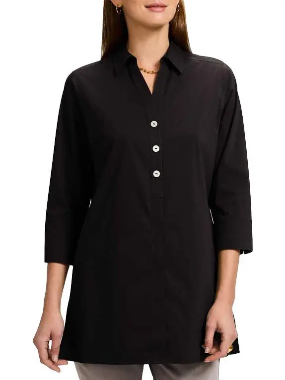 Foxcroft Pamela Stretch Tunic - Black