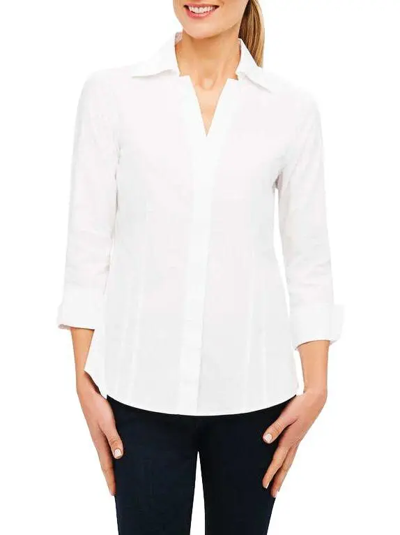 Foxcroft Taylor Fitted Non-iron Shirt - White