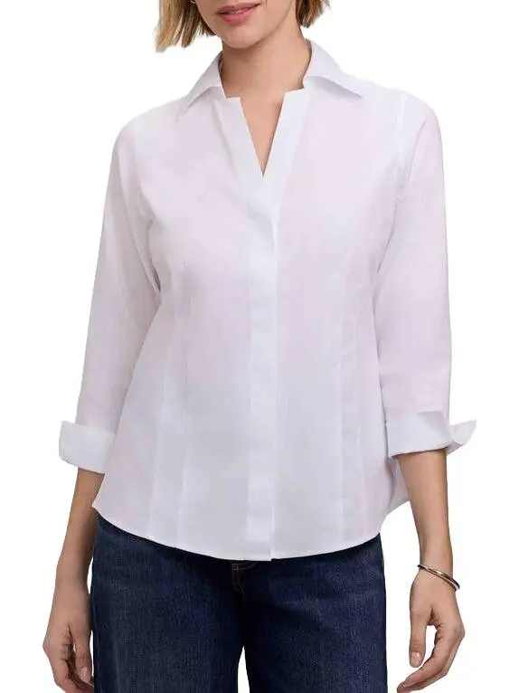 Foxcroft Taylor Fitted Shirt - White