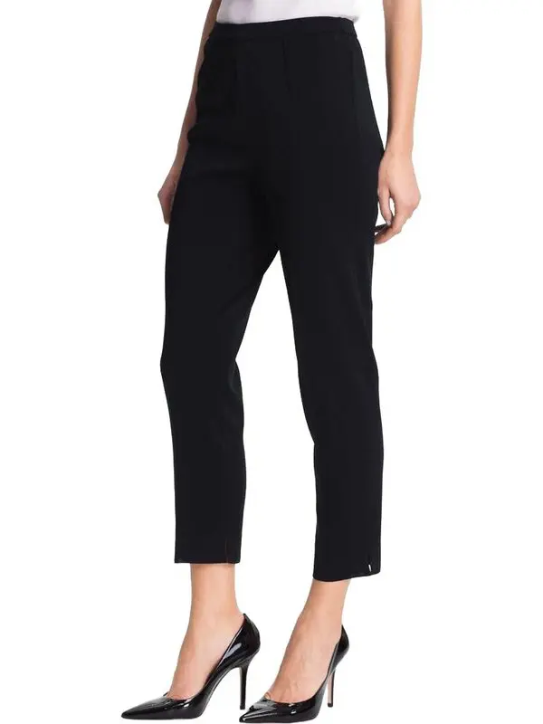 Ming Wang Pull-on Ankle Pants - Black