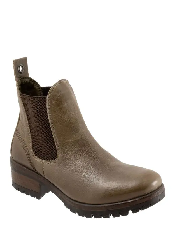 BUENO Florida Chelsea Boot - Moss/brown