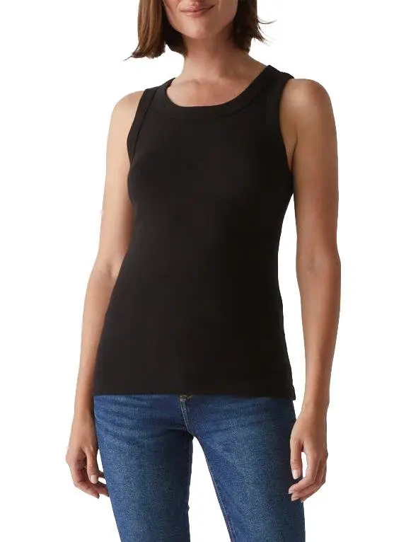 Michael Stars Paloma Cotton Tank Top - Black