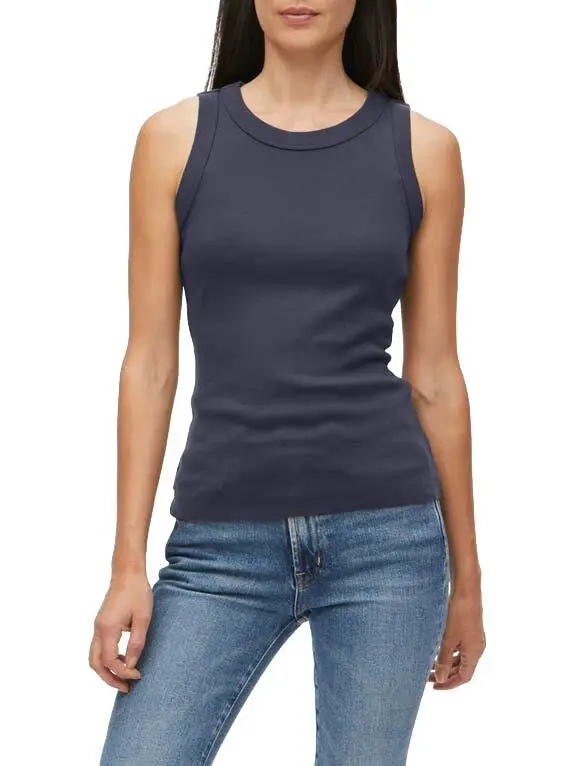 Michael Stars Paloma Cotton Tank Top - Nocturnal