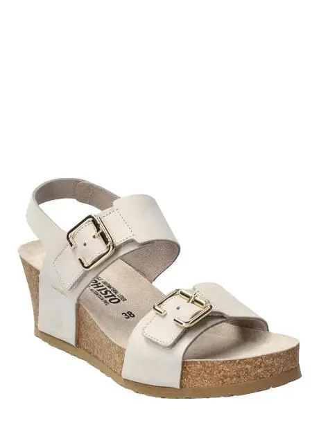 Mephisto Lissandra Platform Wedge Sandal - Fog Sandalbuck
