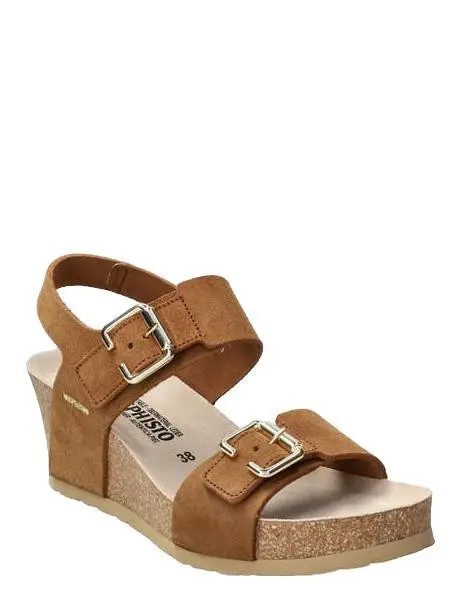 Mephisto Lissandra Platform Wedge Sandal - Tobacco