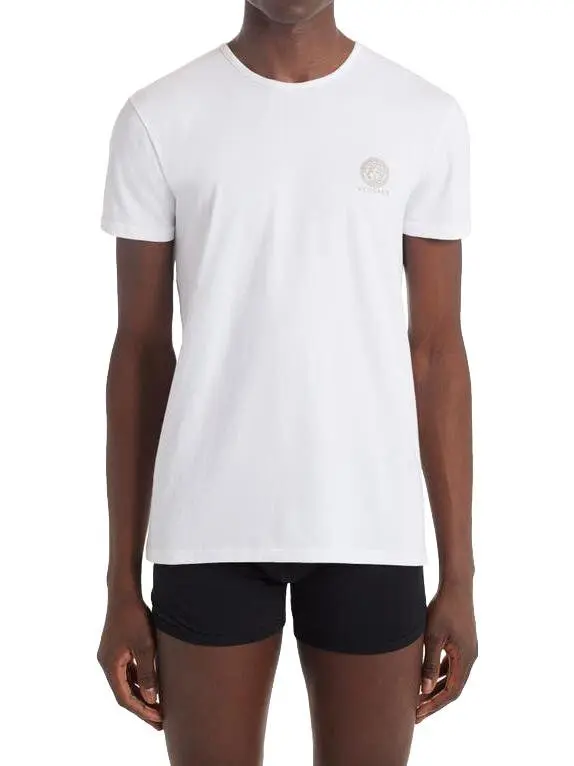 Versace Medusa Head Logo 2-pack Undershirts - White