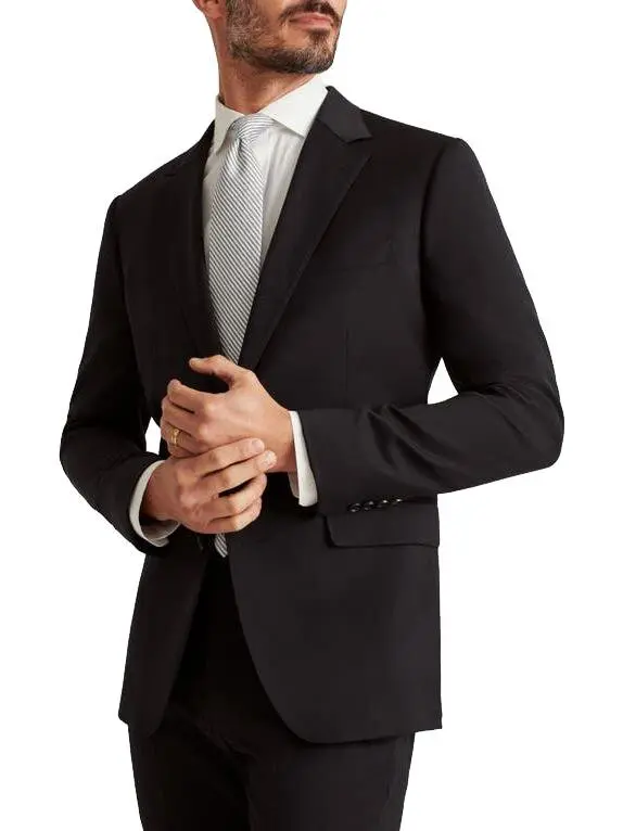 Bonobos Jetsetter Slim Fit Stretch Wool Suit Jacket - Black
