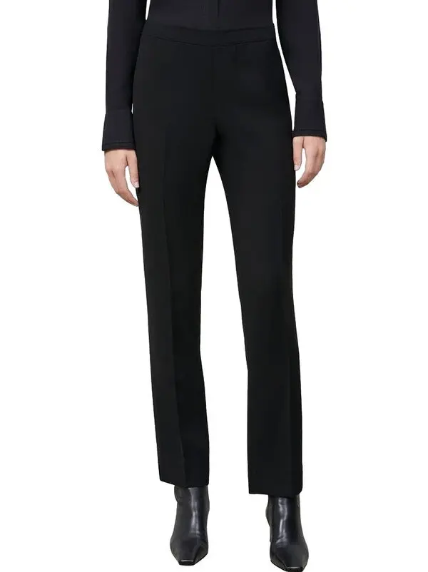 Lafayette 148 New York Bleecker Finesse Crepe Pants - Black