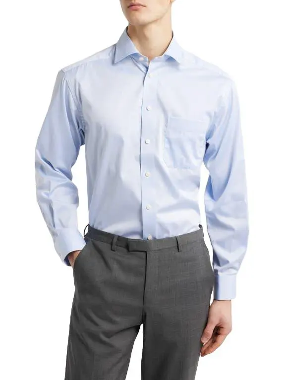 Eton Classic Fit Solid Dress Shirt - Light Pastel Blue