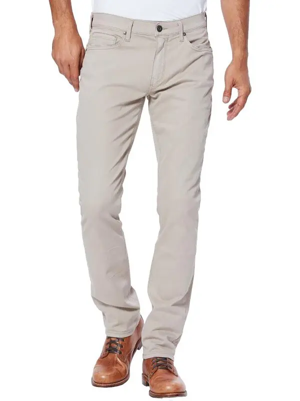 Paige Federal Slim Straight Leg Twill Pants - Clean Khaki
