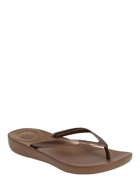 Fitflop Iqushion Thong Sandals - Metallic Bronze
