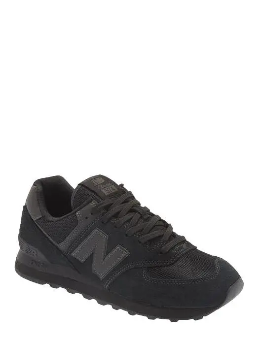 NEW BALANCE 574 Classic Sneaker - Black/ Black