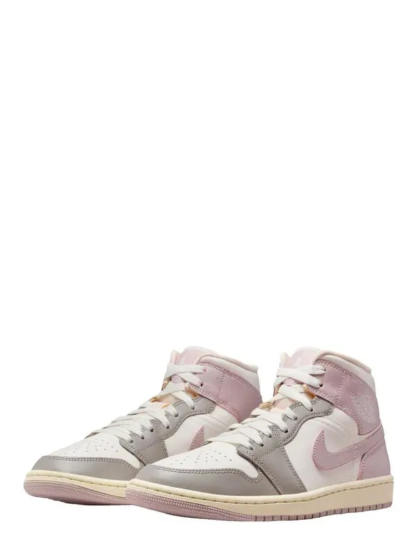 JORDAN 1 Mid Sneakers - Sail/particle Rose/stone