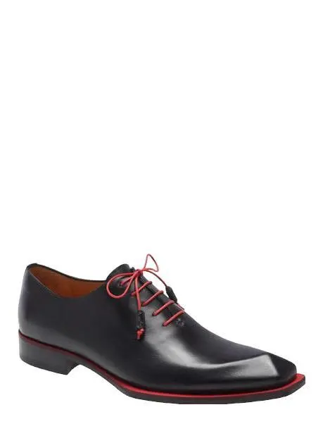 Mezlan Asymmetric Wholecut Oxford - Black