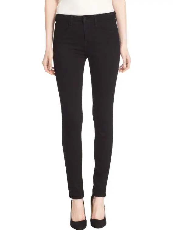 L'Agence High Rise Skinny Jeans - Noir