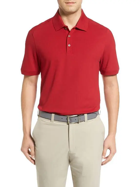 Cutter & Buck Advantage Tri-blend Piqué Polo - Card Red