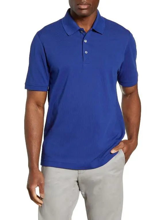 Cutter & Buck Advantage Tri-blend Piqué Polo - Tour Blue