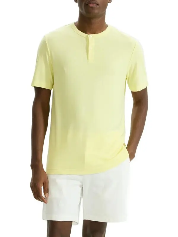 Theory Gaskell Solid Henley - Citrus