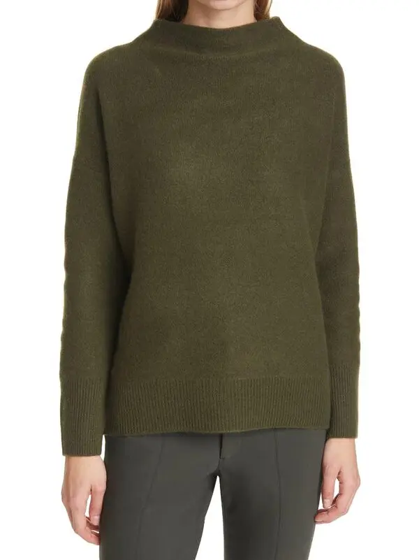 Vince Funnel Neck Boiled Cashmere Pullover - Surplus