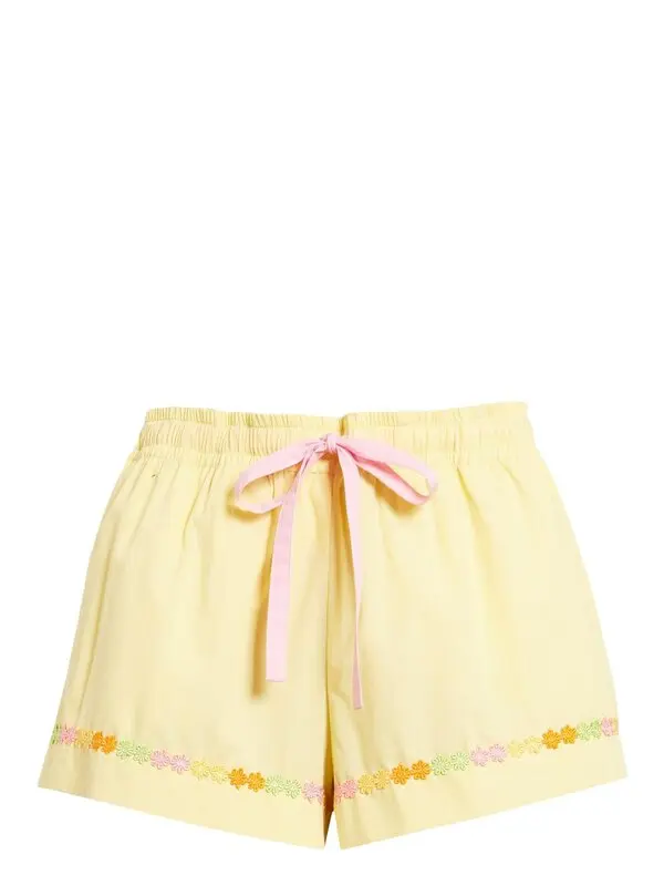 Ban.do Daisy Chain Sleep Shorts - Yellow