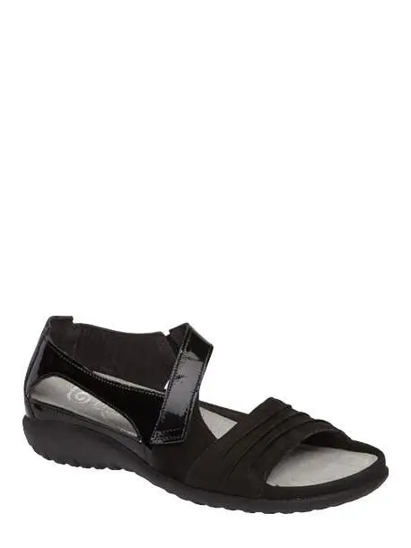 Naot Papaki Sandal - Black Patent Leather