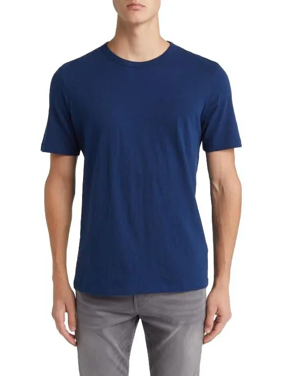 Theory Essential In Cosmos Slub Cotton Tee - Blueberry