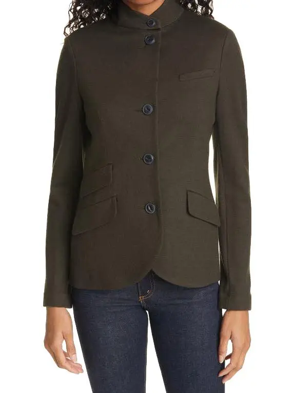 Rag & Bone Slade Wool Blazer - Armygrn