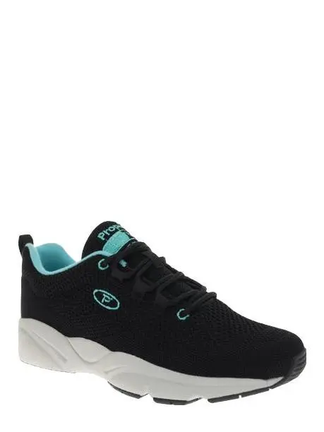 PROPET Stability Fly Sneaker - Black/ Aqua