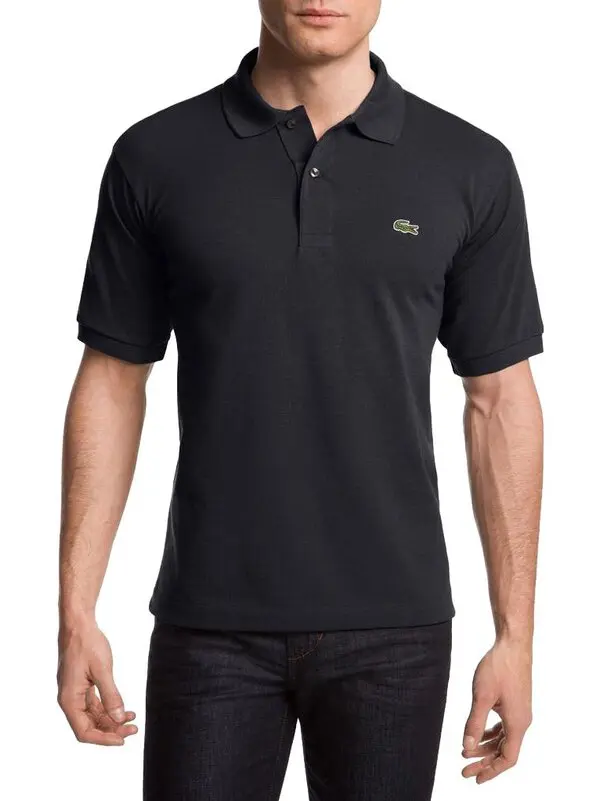 Lacoste Regular Fit Piqué Polo - Black