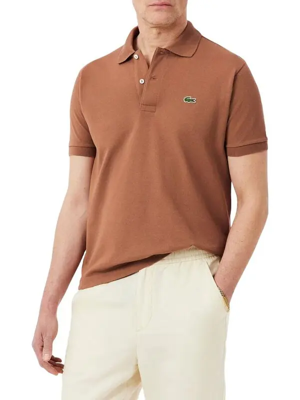 Lacoste Regular Fit Piqué Polo - Pecan