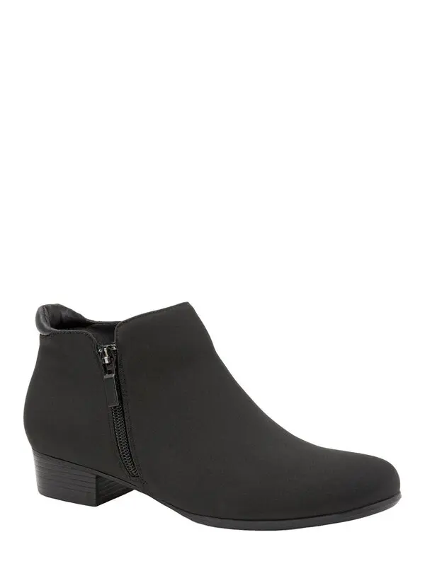 Trotters Major Bootie - Black Fabric