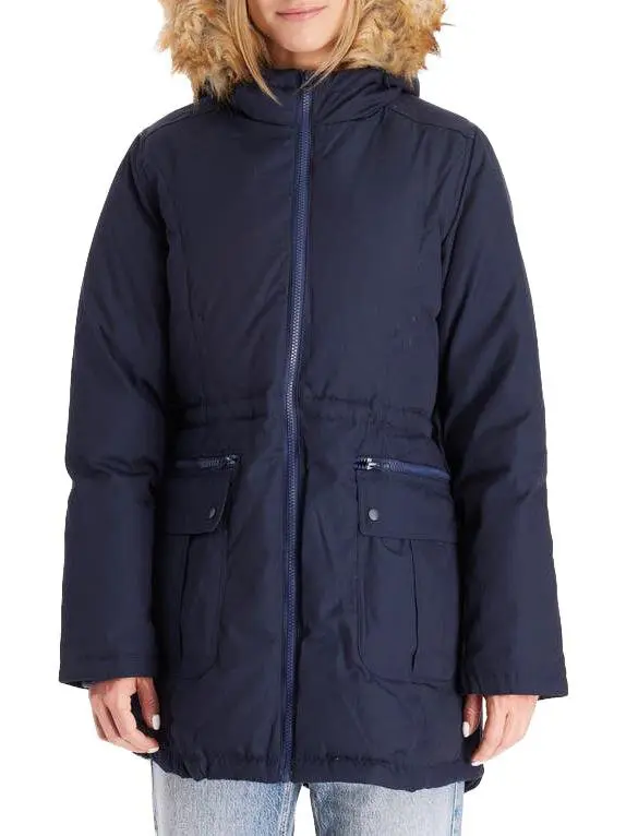 MODERN ETERNITY Convertible Down 3-in-1 Maternity Parka - Navy