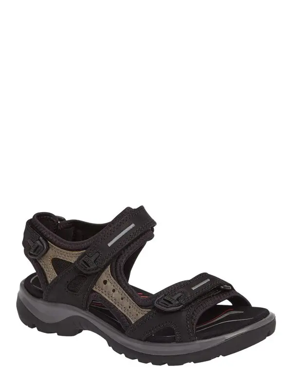 Ecco Yucatan Sandal - Black/mole