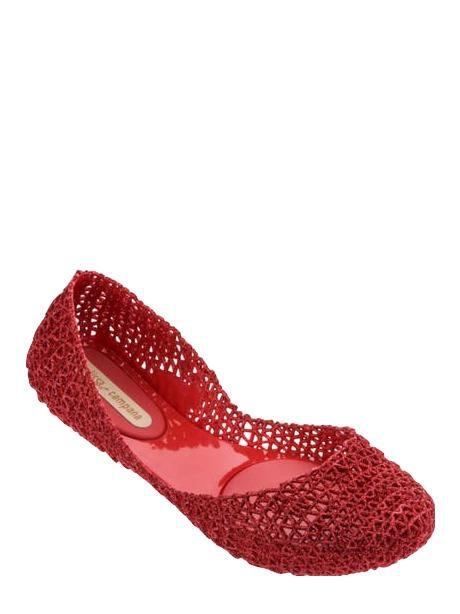 Melissa Campana Papel Vii Jelly Flat - Red Glitter