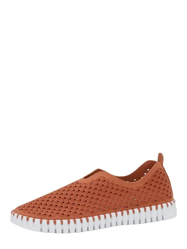 ILSE JACOBSEN Tulip 139 Perforated Slip-on Sneaker - Light Brick